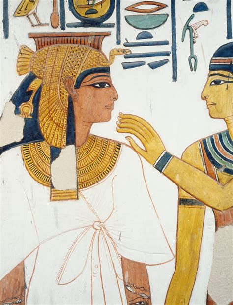 Nefertari Meets The Goddess Isis By Egyptian 19th Dynasty