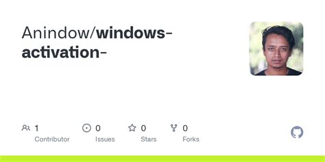 Github Anindowwindows Activation