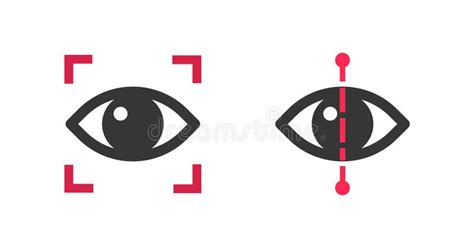 Eye Scan Icon Pictogram Vector Or Digital Identity Biometric