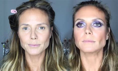Heidi Klum No Makeup Heidi Klums Fall Hair Color Is Giving Old Money