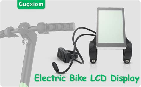 Gugxiom Electric Bike Lcd Display 6 Pin M5 31 8mm And 22