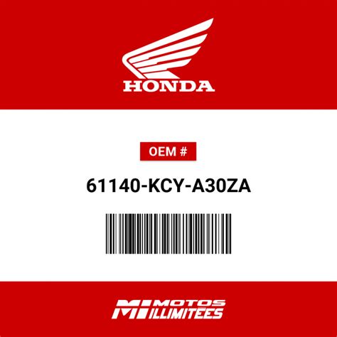 Honda Plate Set Front Number Nh196 Wl Ross White 61140 Kcy A30za