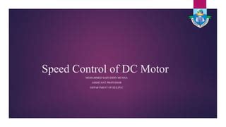 Speed Control Of DC Motor Pdf Speed Control Of DC Motor Pdf