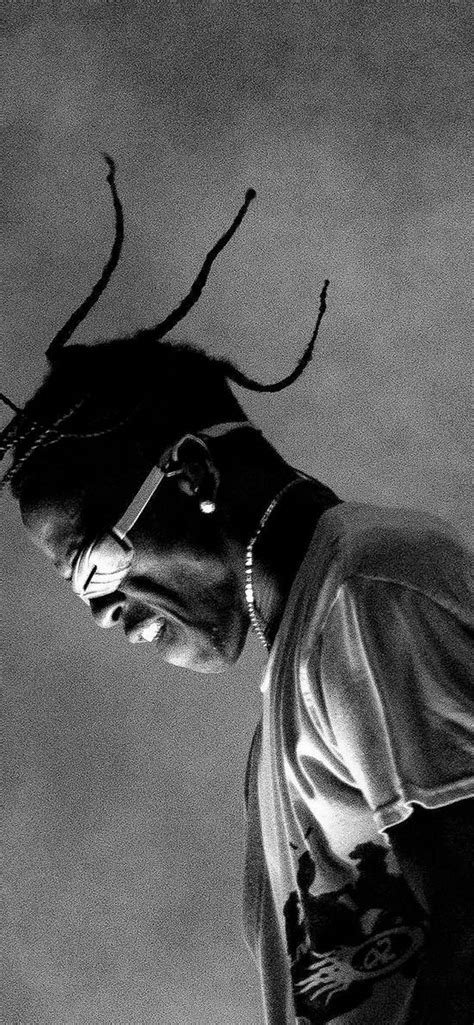 Travis Scott Wallpaper 4k Monochrome Live Concert 5k
