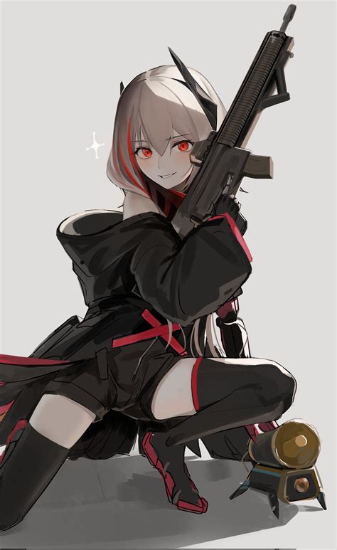 M4 Sopmod Ii Banana And M4 Sopmod Ii Girls Frontline Drawn By