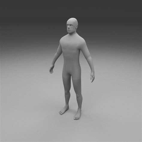 Human Male Clay Model 3d Model Cgtrader