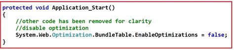 How To Enable And Disable Optimizations In Aspnet Mvc We Can Enable And Disable Optimizations