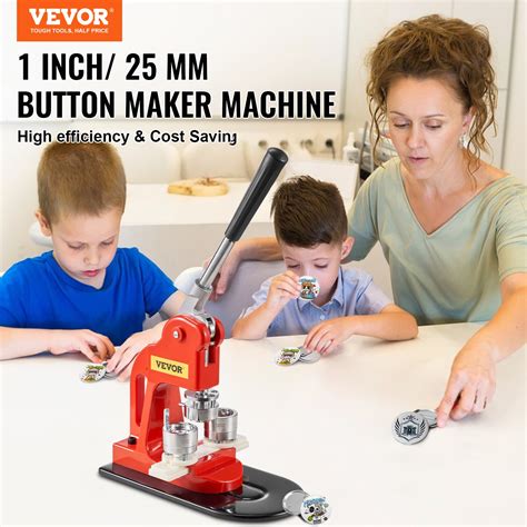 Vevor Button Maker Machine 25mm 1 Inch Badge Punch Press Kit