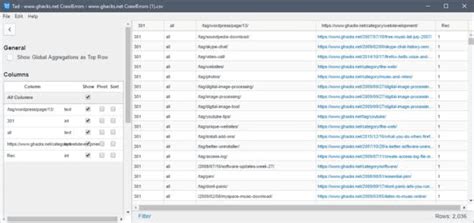 Tad A Cross Platform Tabular Data Viewer Ghacks Tech News