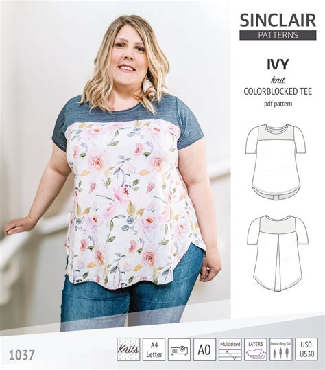 Ivy Knit Colorblocked Tee Pdf Sinclair Patterns