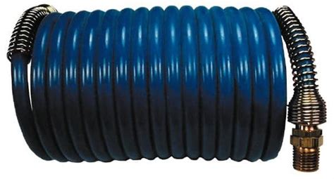 Coilhose Pneumatics 38 Id 38 Thread 12 Ft Long Blue Nylon Coiled