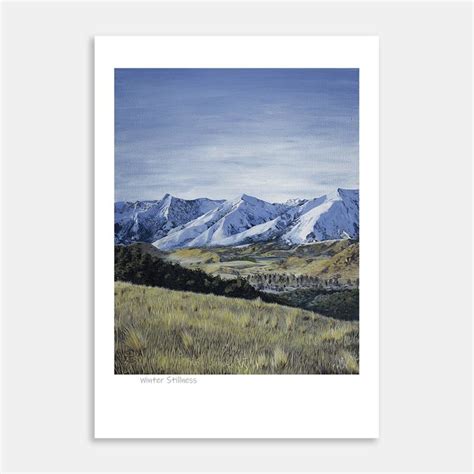 Winter Stillness Art Print By Cassie Newman Art Collective