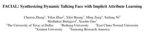 FACIAL更可控的说话人驱动 智源社区