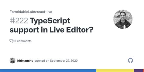 typescript support in live editor · issue 222 · formidablelabs react