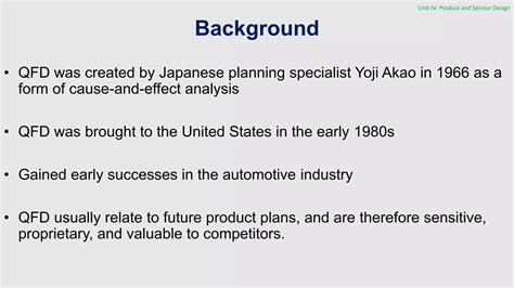 Quality Function Deployment PPT