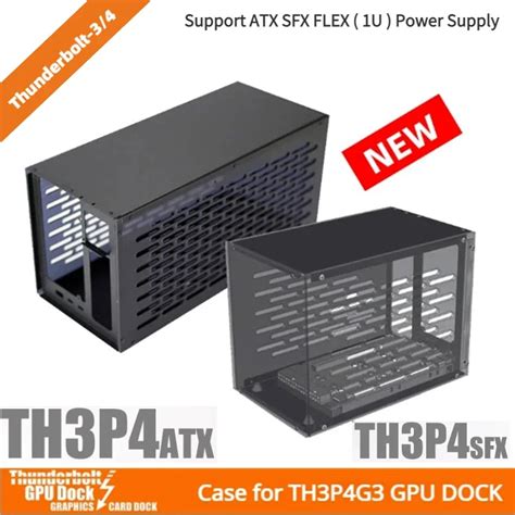 Metal Housing Box Case For Th3p4g3 Thunderbolt3 4 Gpu Dock External Graphic Card Egpu Frame Kit 