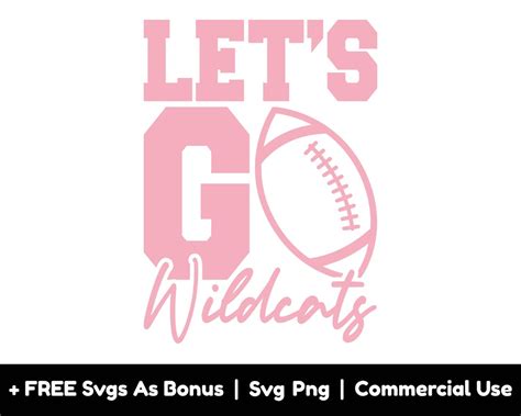 Lets Go Wildcats Svg Png Files Wildcats Football Svg Sport Svg