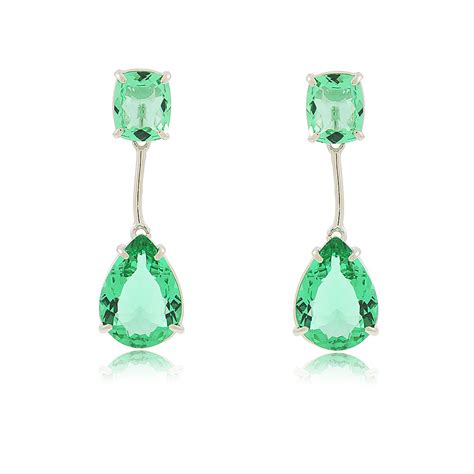 עגיל ירוק בהיר תכשיטי ליאת