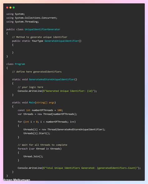 Armen Melkumyan On Linkedin Dotnet Csharp Programmingpuzzles