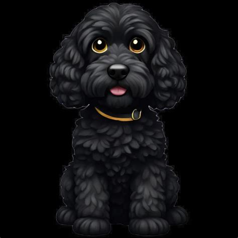 Black Cockapoo Emoji Ai Emoji Generator