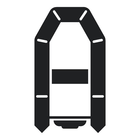Inflatable Boat Icon Simple Vector Sea Lifeboat 16159513 Vector Art At Vecteezy