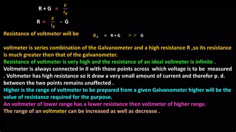 1 Conversion Of Galvanometer Into Ammeter And Voltmeter 2 Differences
