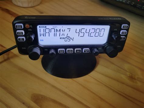 3d Printed Icom Ic 2730 Desk Stand Ic2730a And Ic2730b Transceiver Ham