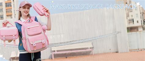 Makukke School Backpack For Girls Book Bag Set School Bag For Teens