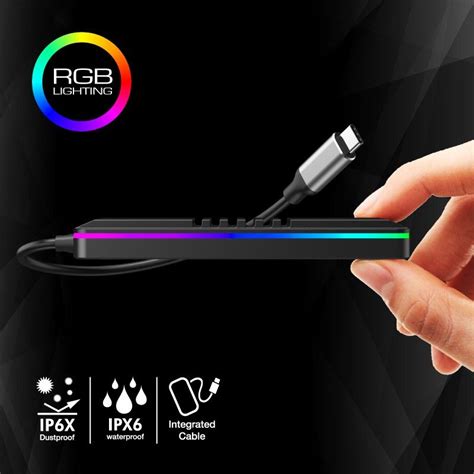 USB C Gen M NVMe SSD RGB Enclosure Add SSD To Make It An External Drive Computers