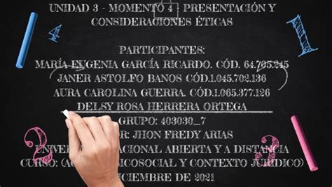 Unidad 3 Momento 4 Presentación Y Consideraciones éticas Genially