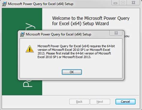 Error While Installing Power Query Addin For Excel 2013 Microsoft Community