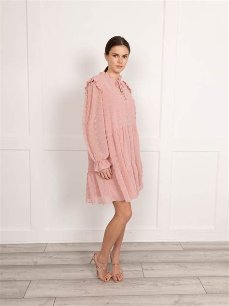 Flounce London Dobby Spot Mini Dress Flouncelondon