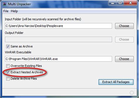 Multi Unpacker Descompacte Recursivamente Zip E Rar