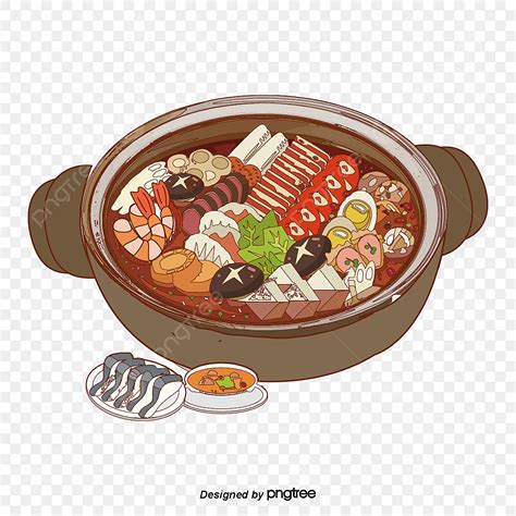 Chinese Hot Pot Vector Png Images Chinese Food Hot Pot Ingredients
