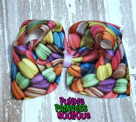 Big Hair Bowsrainbow Macaroon Bow 6 Inch Hair Bows Big Bows Hair