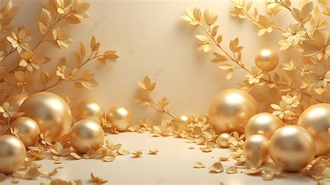 진주와 추상적인 꽃무늬 디자인을 갖춘 고급스러운 황금 구체 황금 구체 추상 꽃 고급스러운 진주 배경 일러스트 및 사진 무료 다운로드 Pngtree