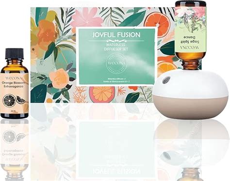 Rechargeable Waterless Essential Oil Diffuser 2 Mist Modes Scent Diffuser Starter