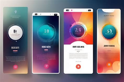 Premium Photo One Page Website Template And Different Header Designs