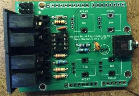 Arduino Mozzi Experimenter Shield Pcb Part 2 Simple Diy Electronic