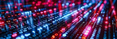 digital matrix and binary coding background blue abstract technology and data network concept