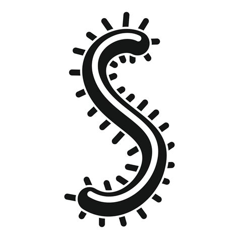 Worm Bacteria Icon Simple Style 14478989 Vector Art At Vecteezy