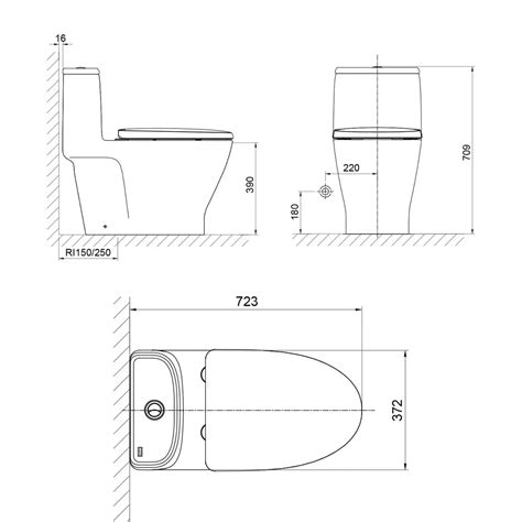 American Standard Ccas1862 Loven One Pc Toilet Haus Square Pte Ltd