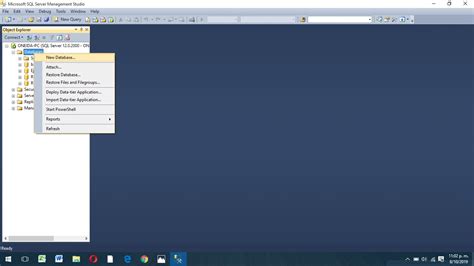 Como Crear Una Base De Datos En Sql Server