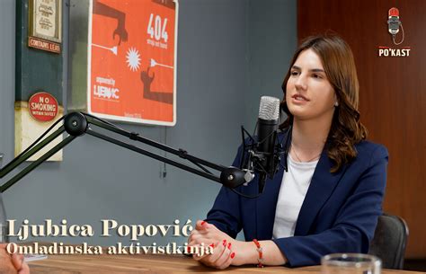 Ljubica Popović Omladinska Aktivistkinja Podkast Pokast Volim