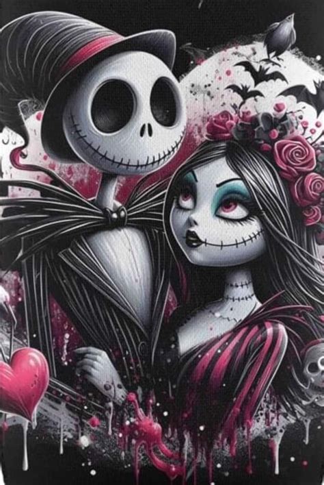 Night Before Christmas Wallpapers Jack Skellington And Sally