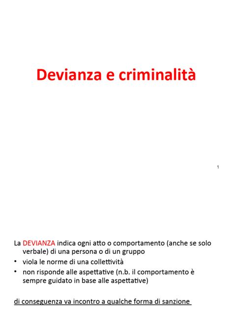 8 Devianza E CriminalitÃ Pdf