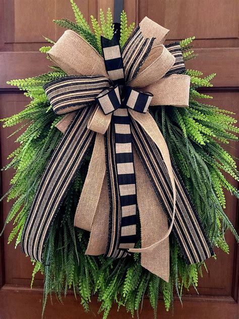Lush Greenery Front Door Wreath Farmhouse Door Decor Everyday Year