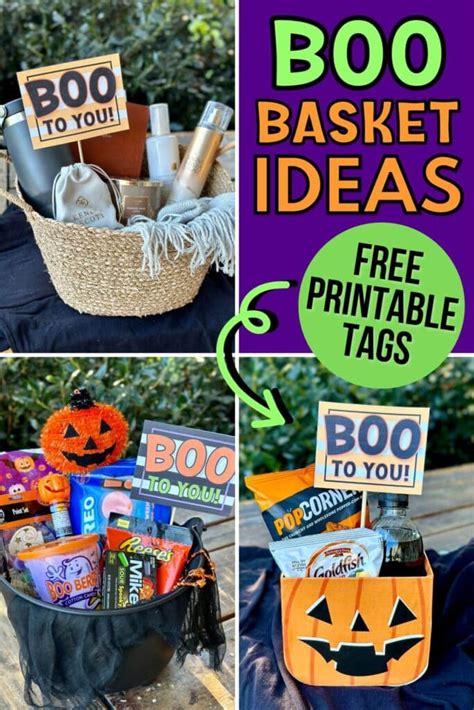 Boo Basket Ideas And Free Printable T Tags The Savvy Sparrow