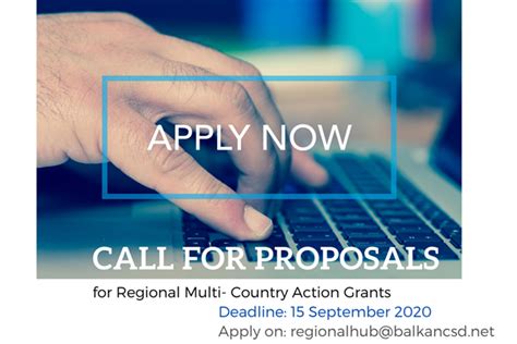 BCSDN Announces a Call for Proposals for Regional Multi-Country Action Grants - Civilno drustvo