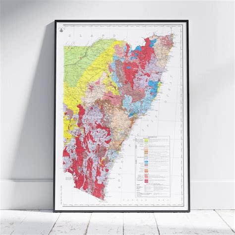 Geological Map Australia Etsy